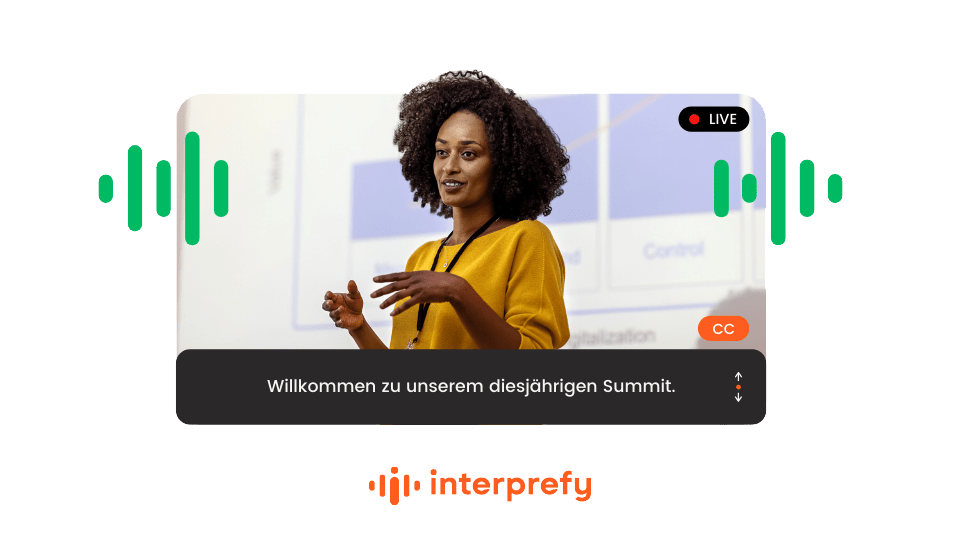 Closed Captions & Subtitles for Multilingual Events | Interprefy AI